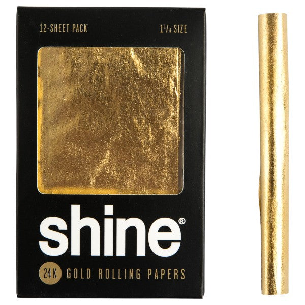 SHINE 24K Gold 11/4 Size Papers 12-Sheet 1ct – Nawa Distribution
