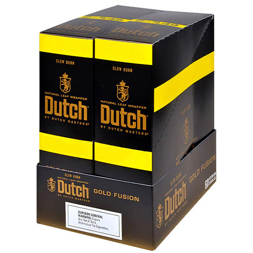 DUTCH Cigarillos Gold Fusion 2-Pack (60 cigars) – Nawa Distribution