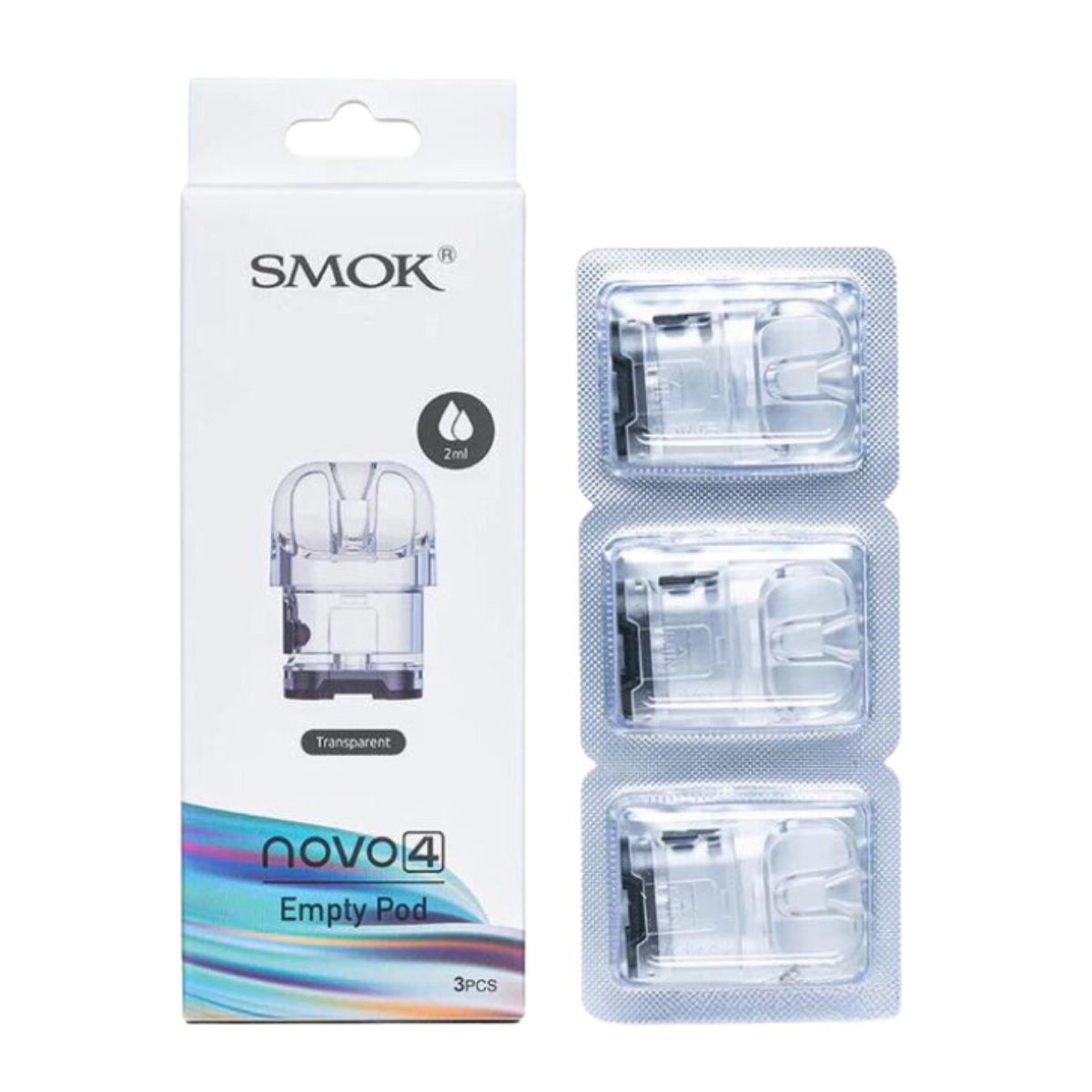 SMOK Empty Pods Novo 4 - 3 pack Clear – M Global Distro