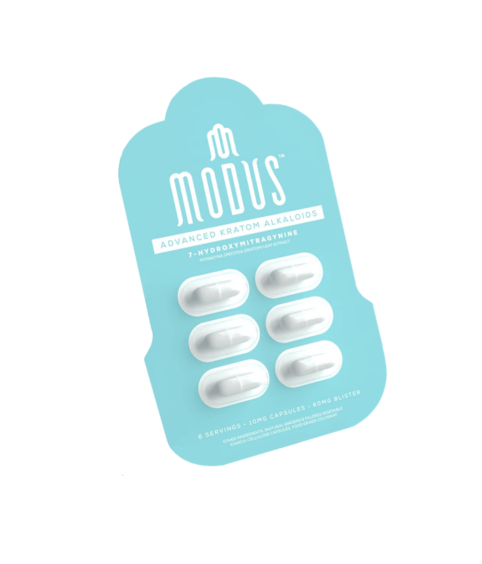 MDUS - Modus (Kratom)(Capsules)(60mg 6ct Blister Pack) 7-Hydroxymitrag ...